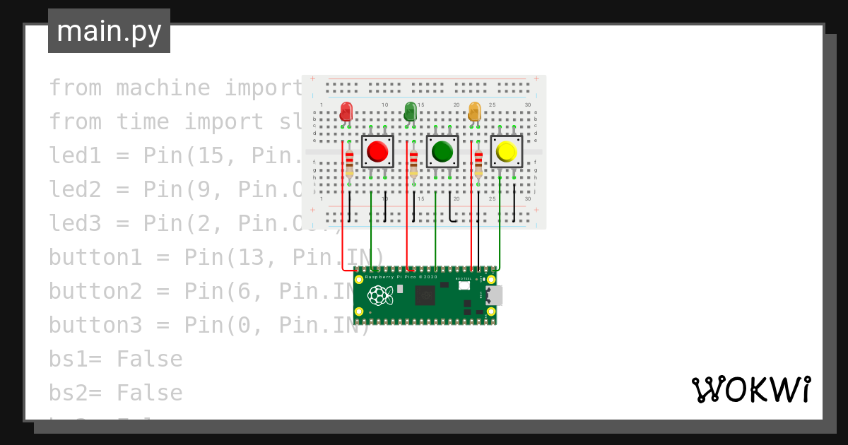 Mult Led Pushbutton Wokwi Esp32 Stm32 Arduino Simulator
