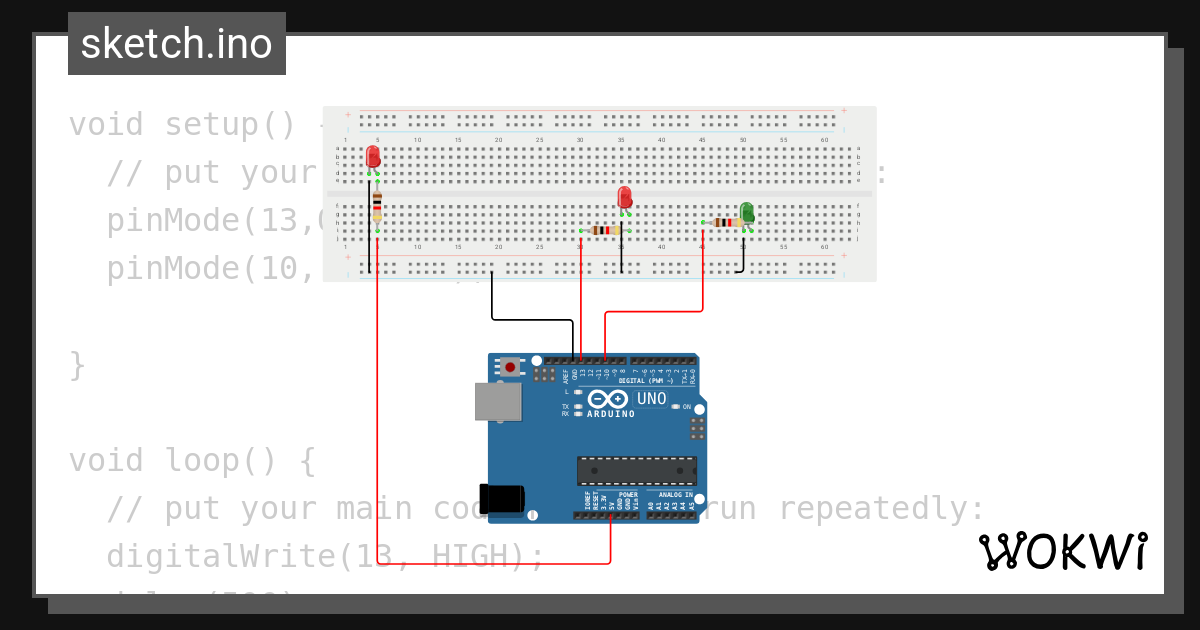 Schaltplanblinkled Wokwi Esp32 Stm32 Arduino Simulator