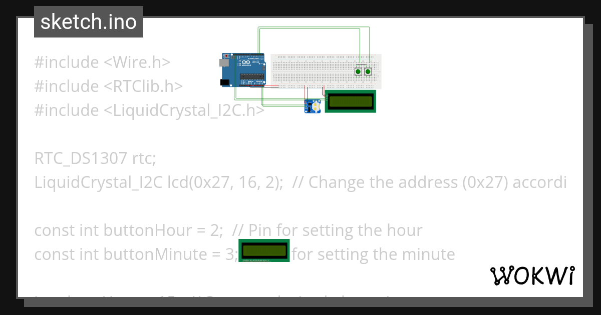 Arduino Clock Wokwi Esp32 Stm32 Arduino Simulator 