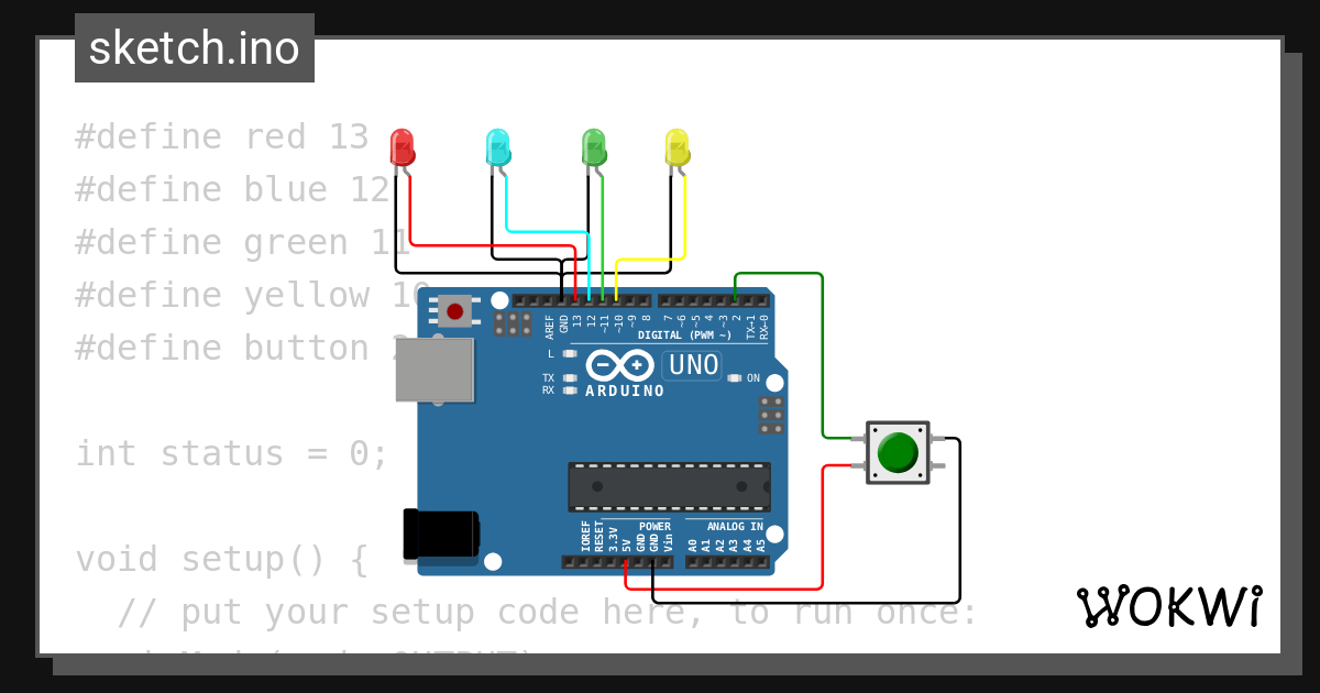 Pas 3 Christmas Light Wokwi Esp32 Stm32 Arduino Simulator 2117