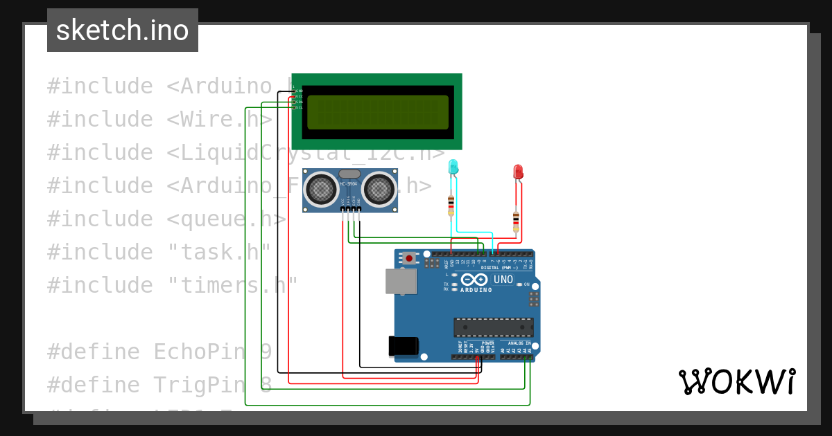 Pendeteksi Halangan Bahaya Wokwi Esp32 Stm32 Arduino Simulator 6399