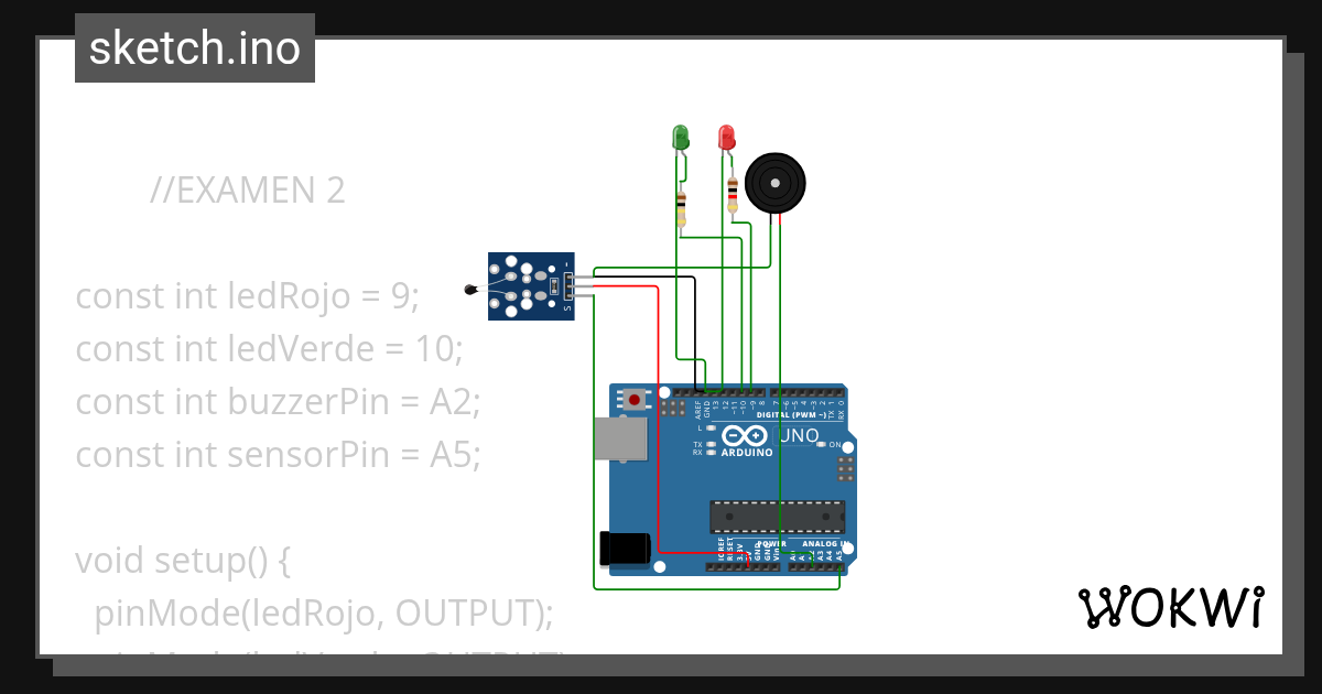 EXAMEN 2 - Wokwi ESP32, STM32, Arduino Simulator