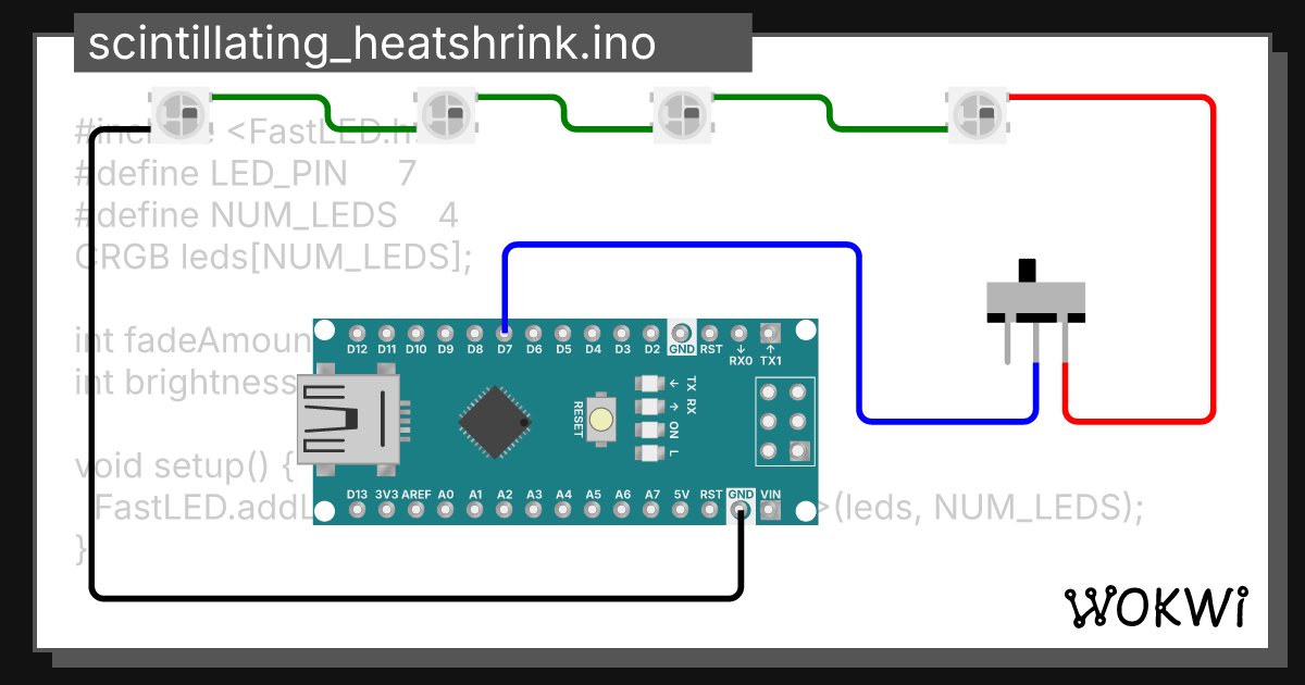 Eddie LED Light Code Copy - Wokwi ESP32, STM32, Arduino Simulator