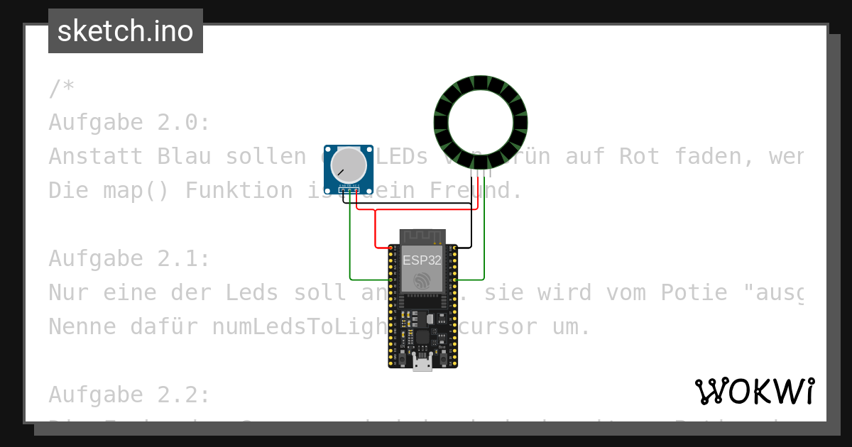 Neopixel Poti Wokwi Esp32 Stm32 Arduino Simulator 9273