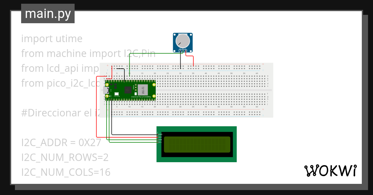 Sesion 12 - Potenciómetro - Wokwi ESP32, STM32, Arduino Simulator