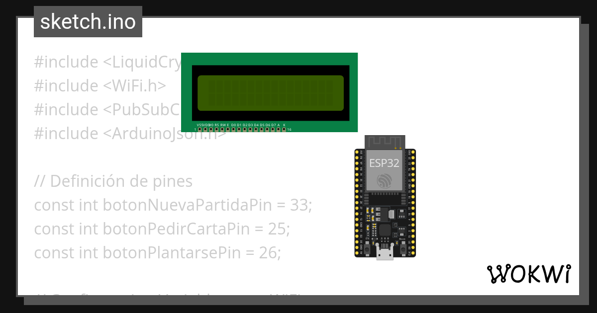 ALVARO_CASINO_ESTEBAN_BLACKJACK - Wokwi ESP32, STM32, Arduino Simulator