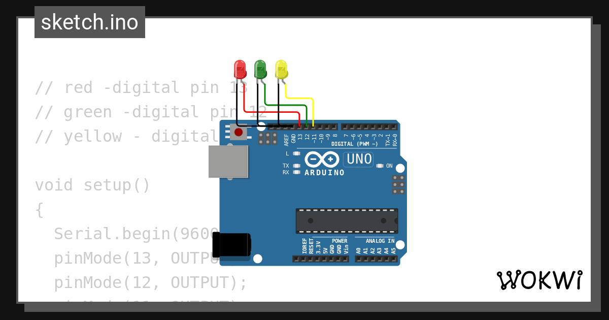 Led Glow Based On Input Rgy Wokwi Esp32 Stm32 Arduino Simulator