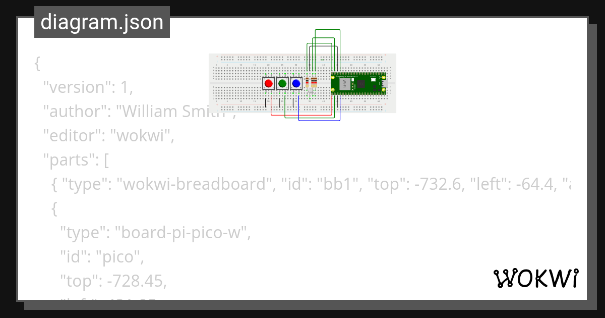 RGBLEDBUtton - Wokwi ESP32, STM32, Arduino Simulator