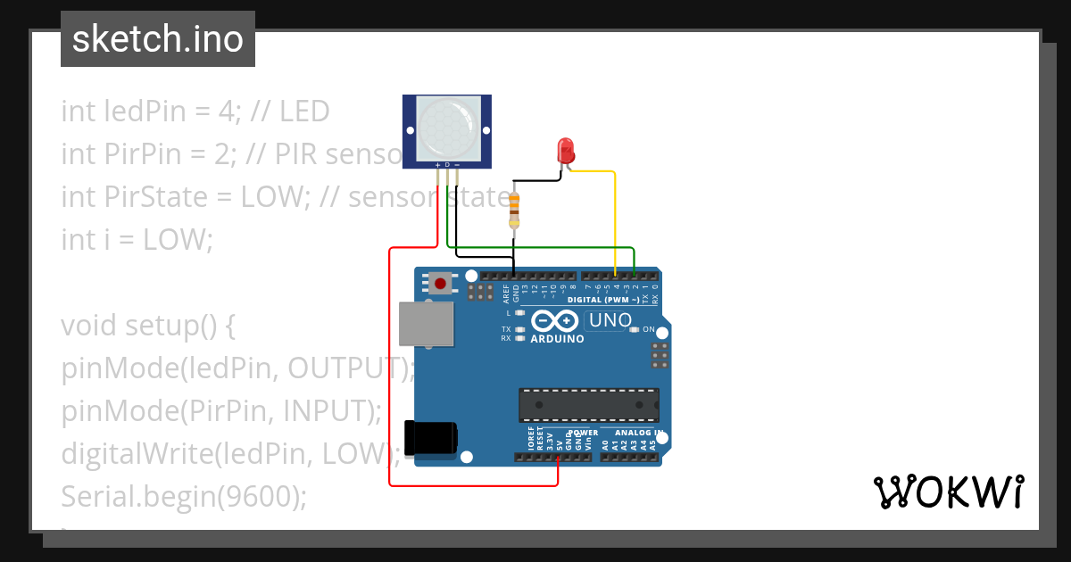 PIR (no library) test - Wokwi ESP32, STM32, Arduino Simulator PIR (no library) test - Wokwi ESP32, STM32, Arduino Simulator