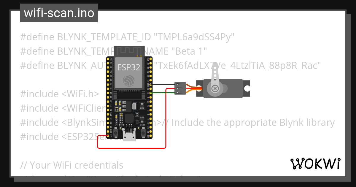 Blynk Servo BETA2 - Wokwi ESP32, STM32, Arduino Simulator