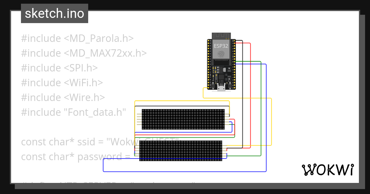 meng-clock2 8 panel - Wokwi ESP32, STM32, Arduino Simulator