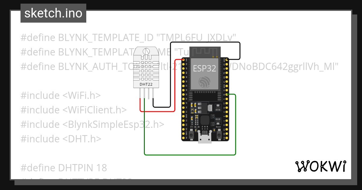 Dht Blynk Wokwi Esp32 Stm32 Arduino Simulator
