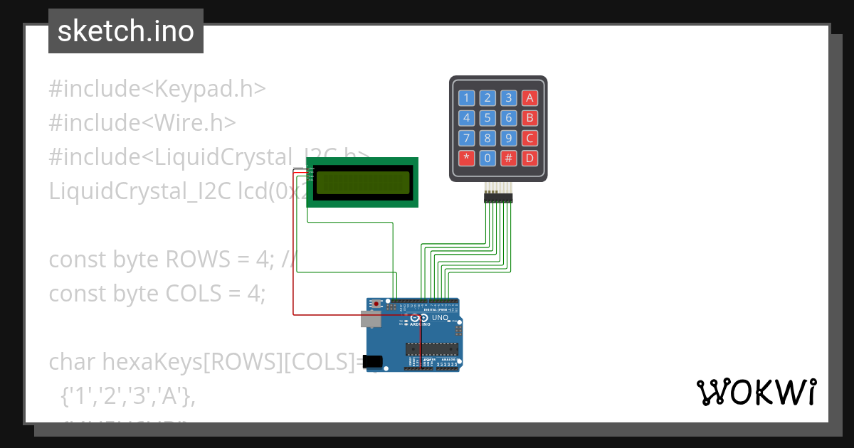 Keypad - Wokwi ESP32, STM32, Arduino Simulator