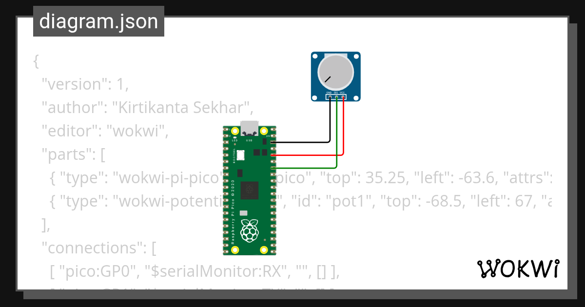 Ass1 ADC POT - Wokwi ESP32, STM32, Arduino Simulator