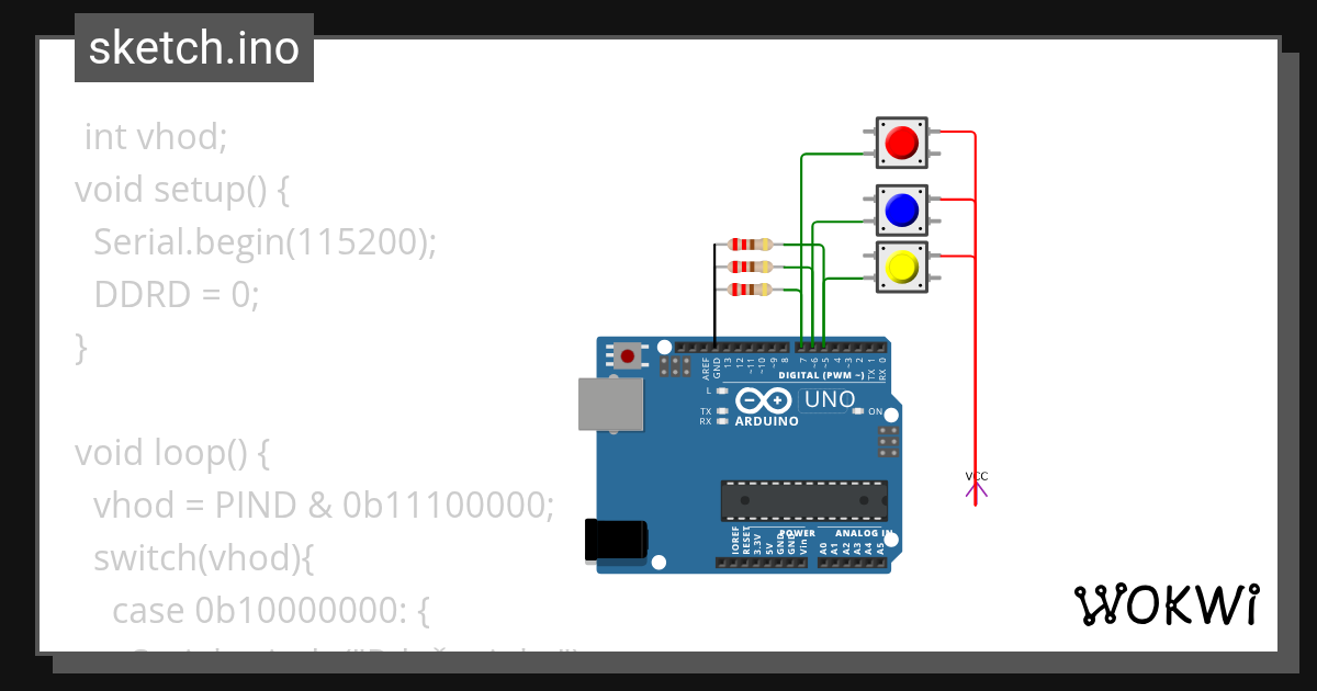 Preverjanje 6vaja A Wokwi Esp32 Stm32 Arduino Simulator 