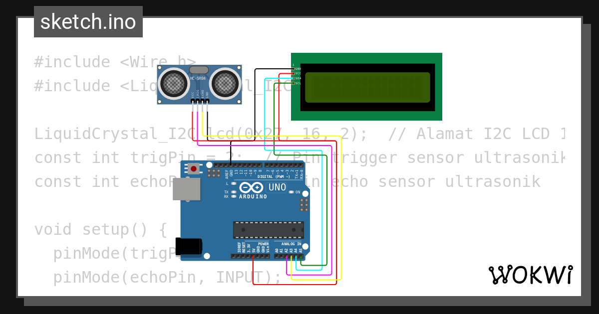 Mukhamad Ramadhani Asyraf Ultrasonic Wokwi Esp32 Stm32 Arduino Simulator