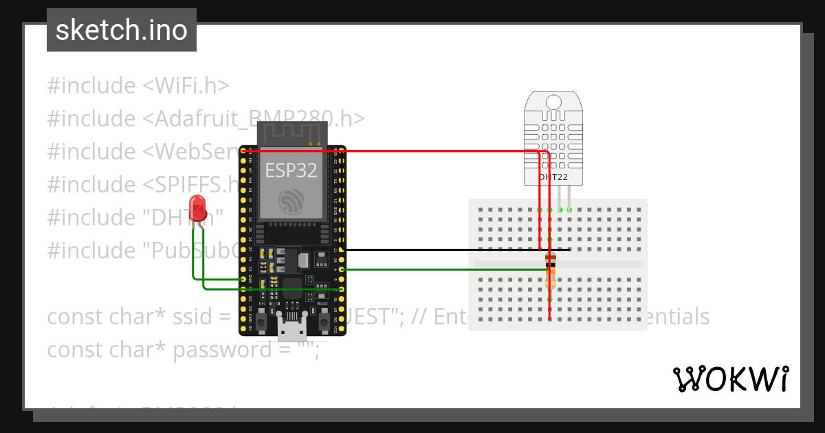Temp_Hum_Led - Wokwi ESP32, STM32, Arduino Simulator