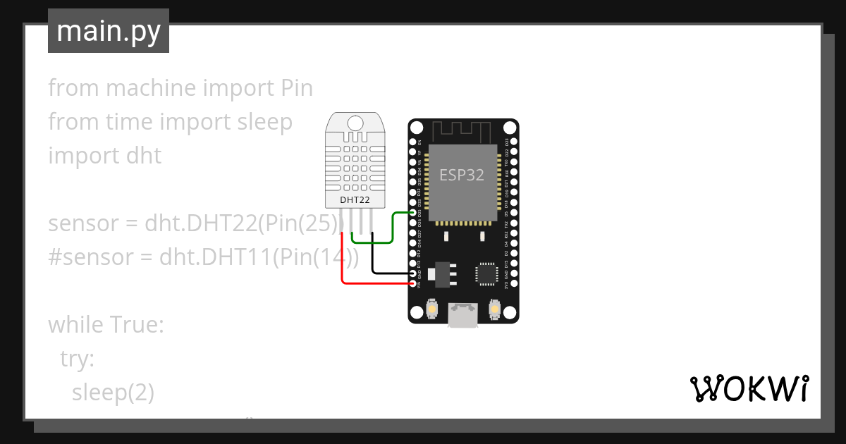 DHT - Wokwi ESP32, STM32, Arduino Simulator