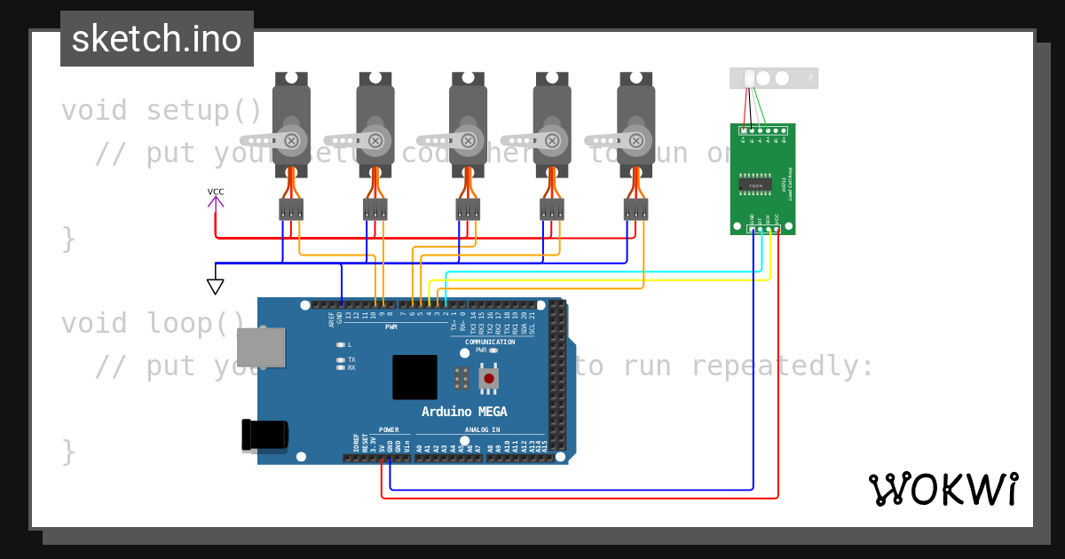 Brazo Robot Wokwi Esp32 Stm32 Arduino Simulator