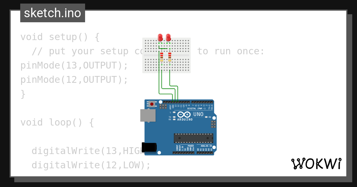 Übung1blinken Wokwi Esp32 Stm32 Arduino Simulator