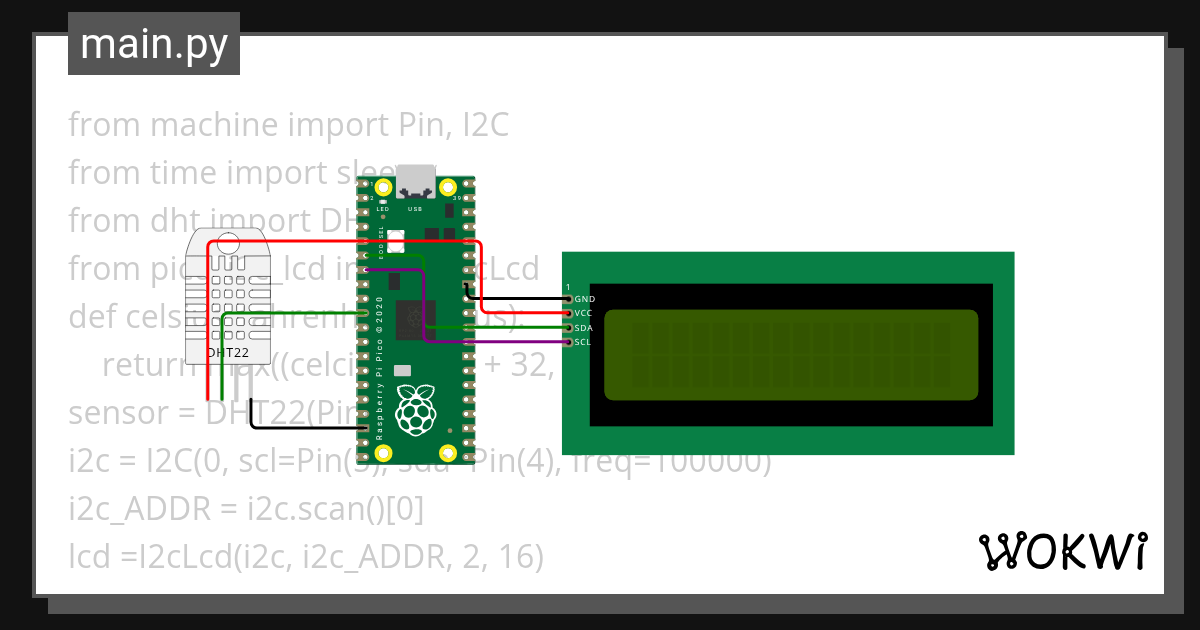 demo lcd - Wokwi ESP32, STM32, Arduino Simulator
