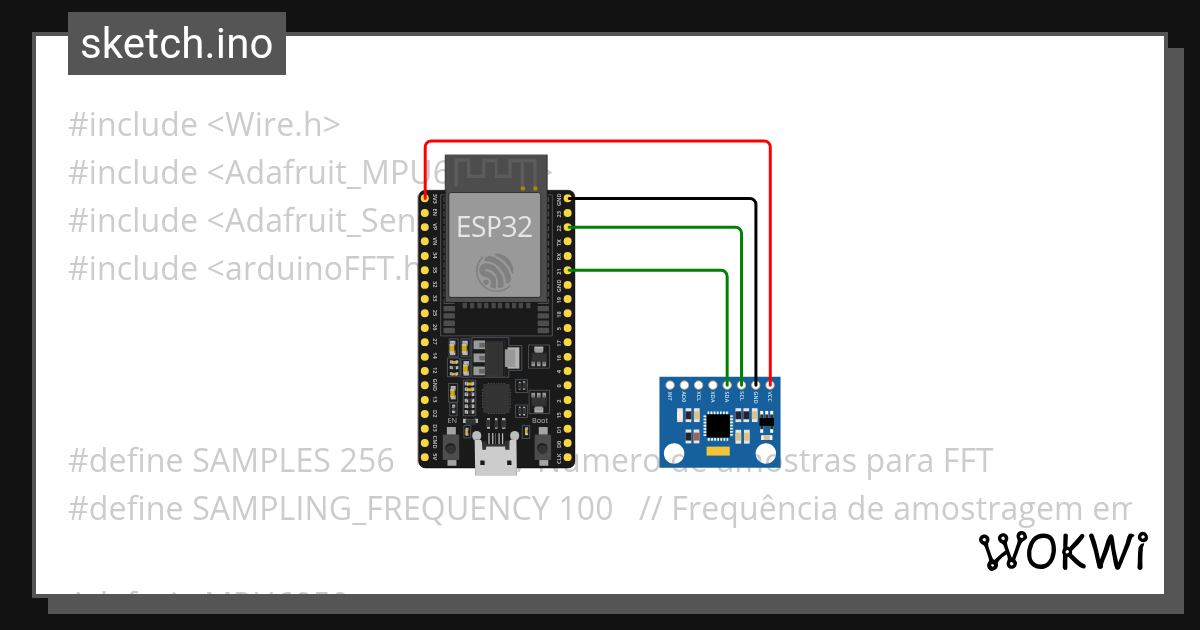 Esp32mpu6050fftcombiblioteca Wokwi Esp32 Stm32 Arduino Simulator