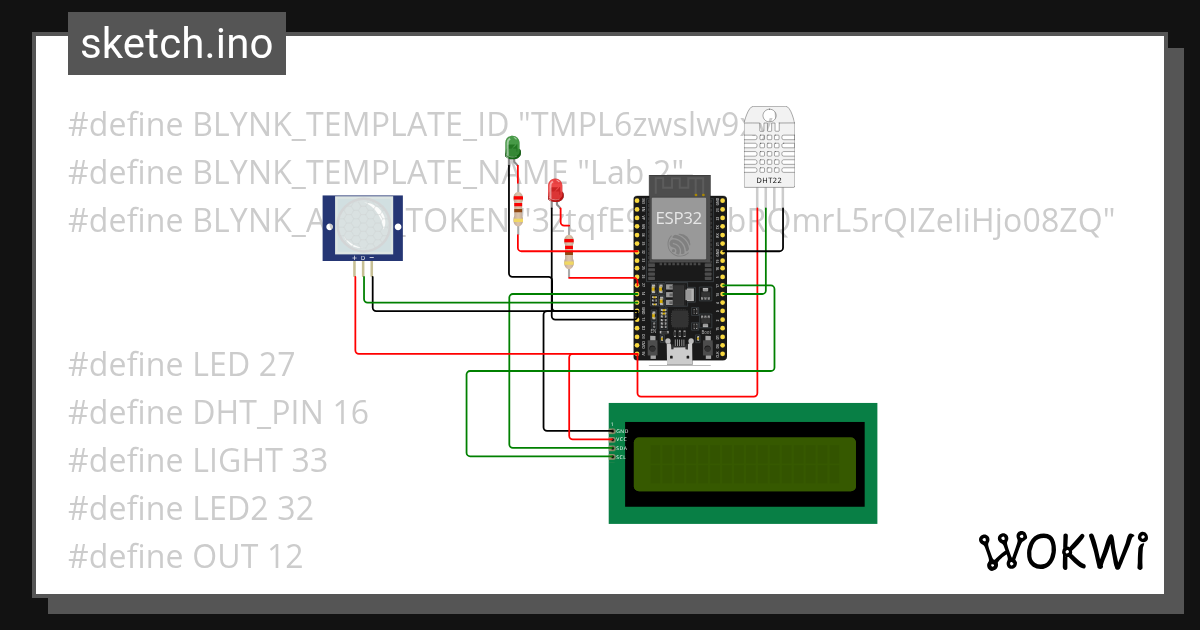 (C) Lab 2.1 - Wokwi ESP32, STM32, Arduino Simulator