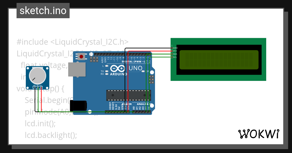 potentiometer - Wokwi ESP32, STM32, Arduino Simulator