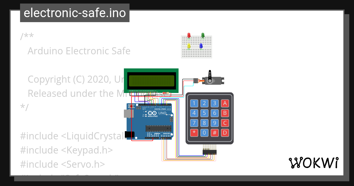 electronic-safe.ino Copy - Wokwi ESP32, STM32, Arduino Simulator