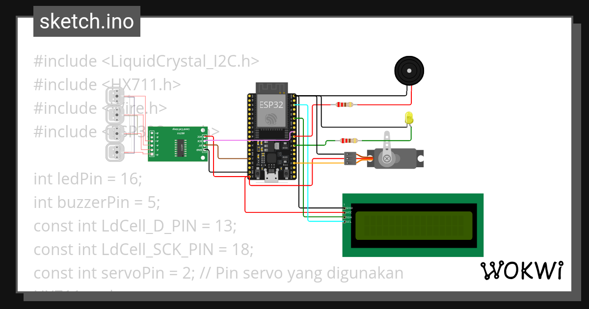LUGGAGE SCALE 1 Copy - Wokwi ESP32, STM32, Arduino Simulator