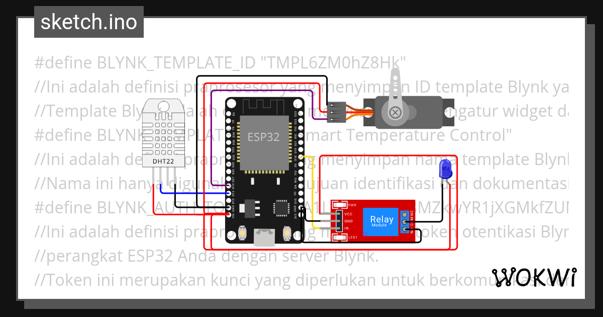 Smart Temperature Control - Wokwi ESP32, STM32, Arduino Simulator