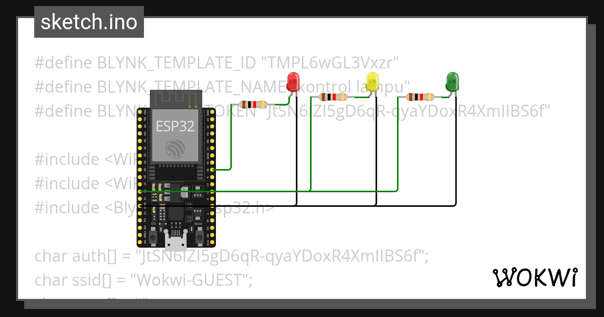 Project IOT - Wokwi ESP32, STM32, Arduino Simulator