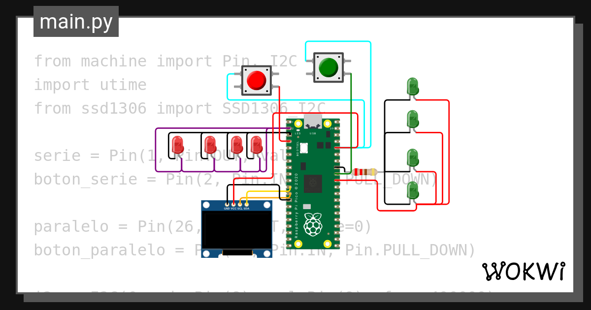Serialparalelo Con Oled Wokwi Esp32 Stm32 Arduino Simulator 3851