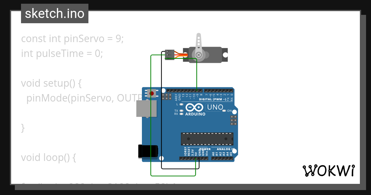 Servo Urut Wokwi Esp32 Stm32 Arduino Simulator 