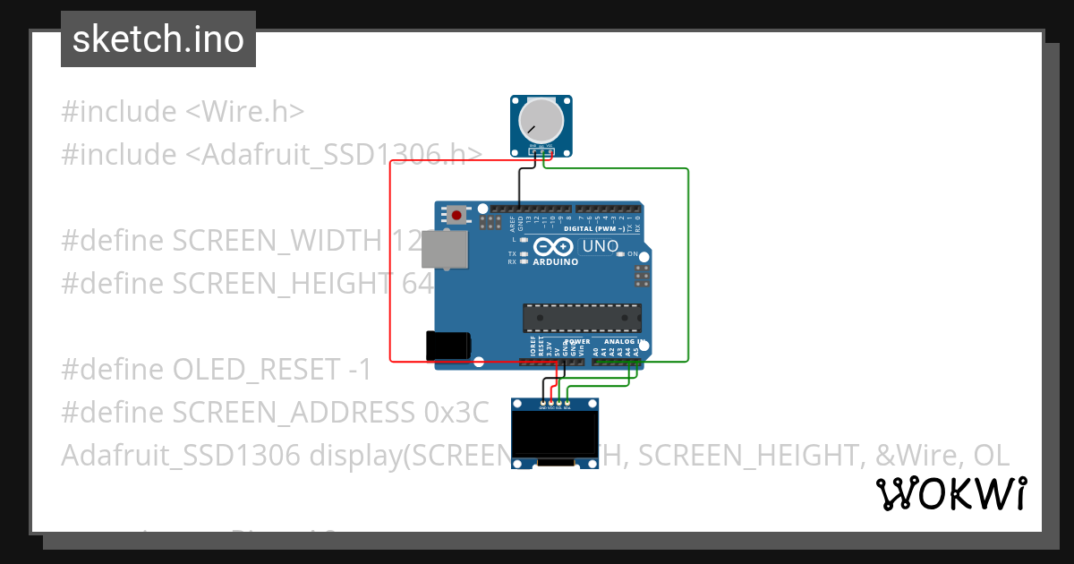 Oled Potenc Wokwi Esp32 Stm32 Arduino Simulator