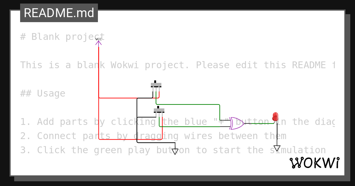 XOR GATE - Wokwi ESP32, STM32, Arduino Simulator XOR GATE - Wokwi ESP32, STM32, Arduino Simulator