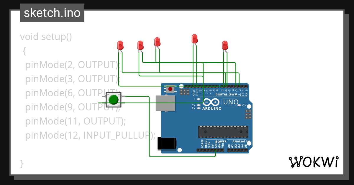 Switch control led project Copy with arduino - Wokwi ESP32, STM32, Arduino Simulator