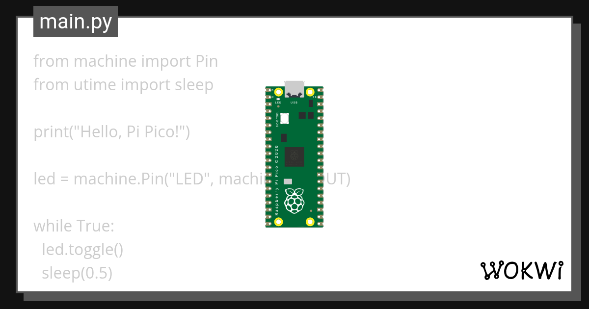 Pico Blinkpy Wokwi Esp32 Stm32 Arduino Simulator
