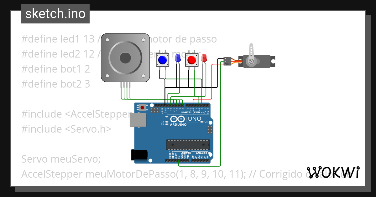 prova do douglinhas - Wokwi ESP32, STM32, Arduino Simulator