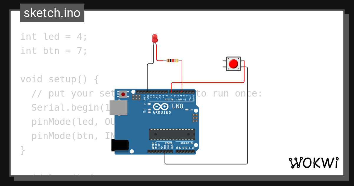 ไฟกระพริบ02 Wokwi Esp32 Stm32 Arduino Simulator 5235