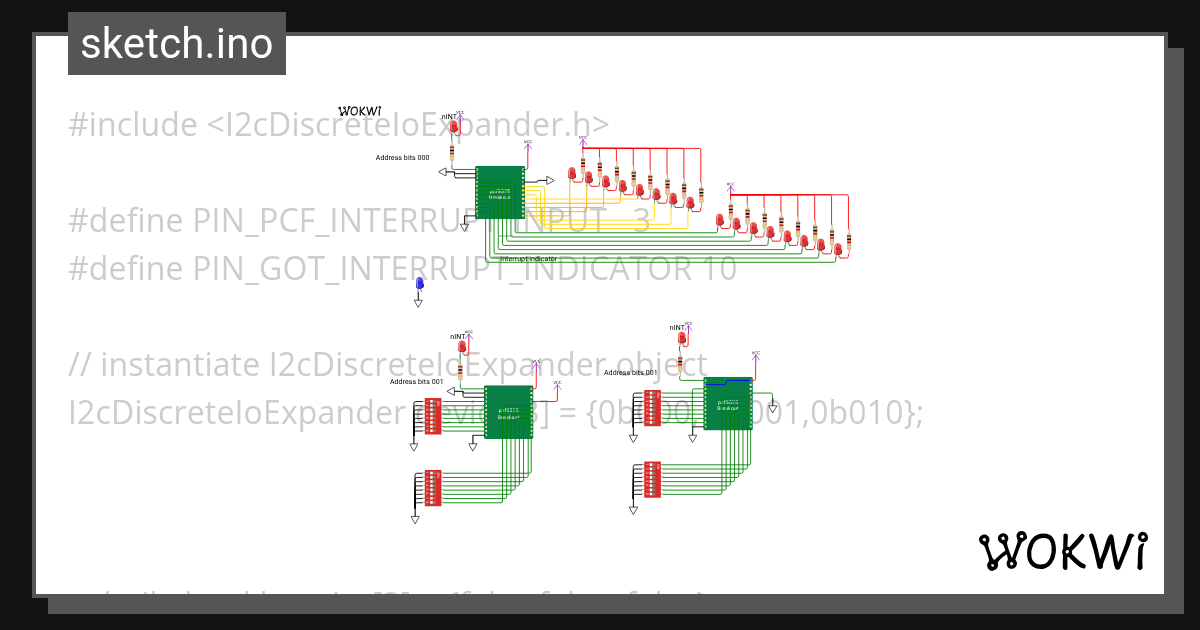 pcf8575-x2 Copy - Wokwi ESP32, STM32, Arduino Simulator