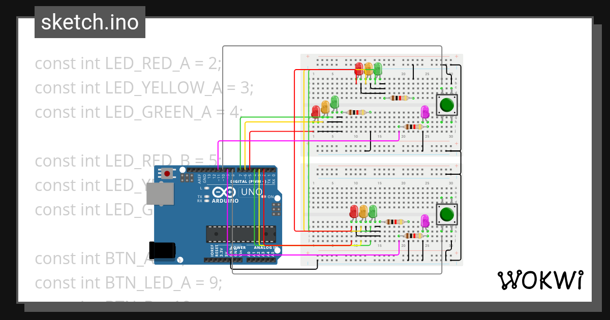 IOE 3-way finalized - Wokwi ESP32, STM32, Arduino Simulator