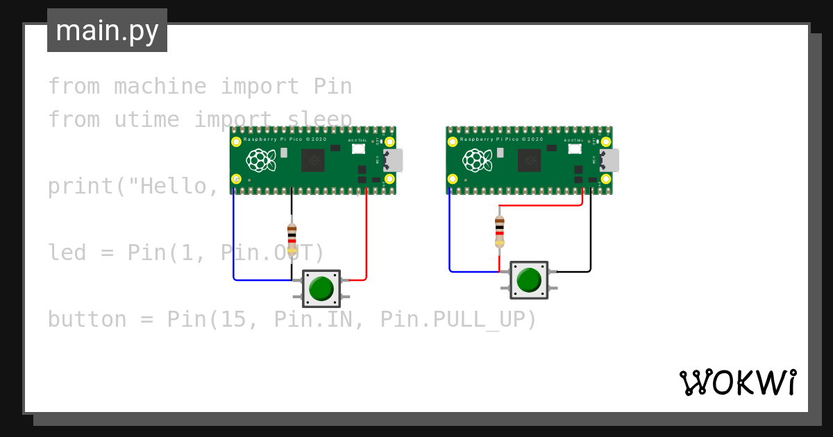 Button Pull Samples Wokwi Esp32 Stm32 Arduino Simulator