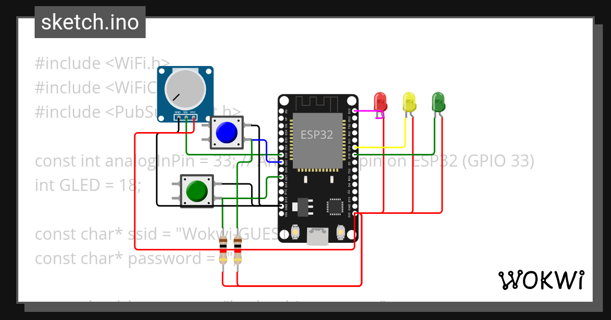 DEEC Lab 7 part 2 - Wokwi ESP32, STM32, Arduino Simulator