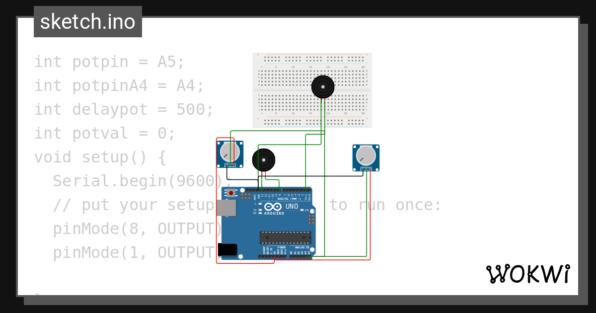 Buzzer Control By Potentiometers Wokwi Esp32 Stm32 Arduino Simulator