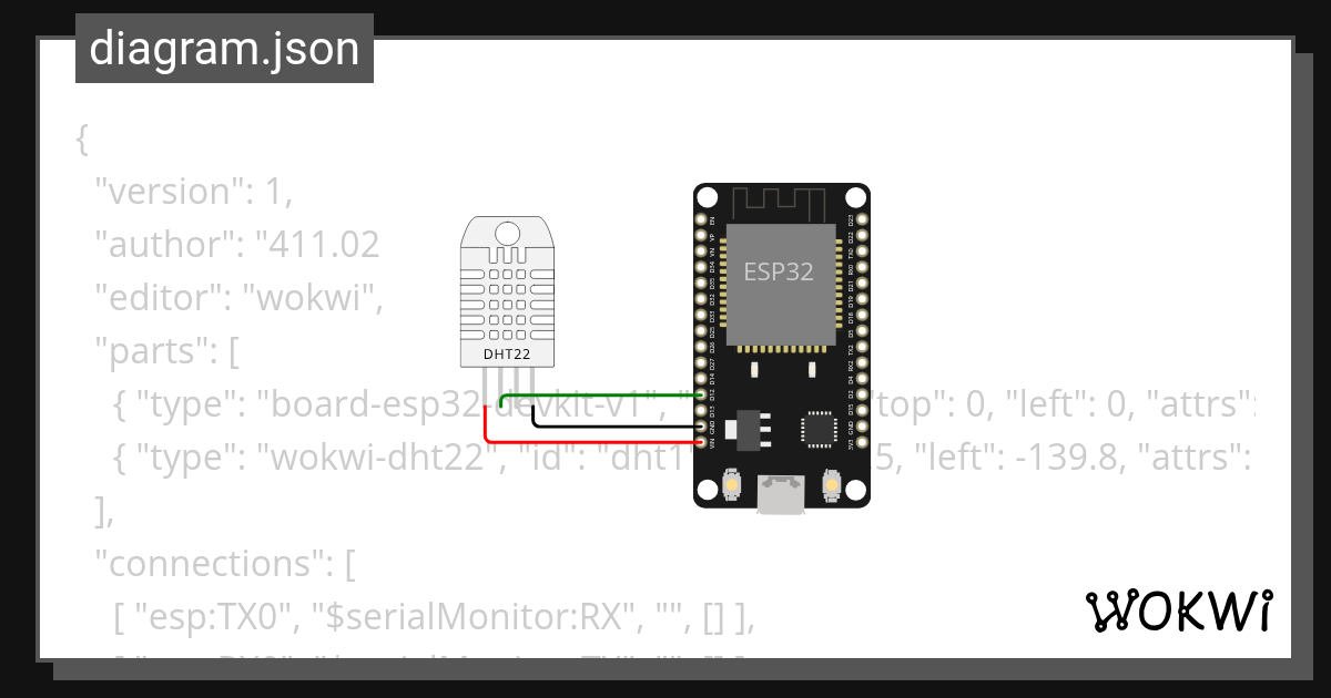 DHT_22 - Wokwi ESP32, STM32, Arduino Simulator
