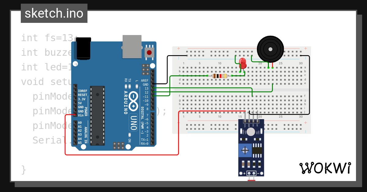 Flame Sensor Wokwi Esp32 Stm32 Arduino Simulator 8601