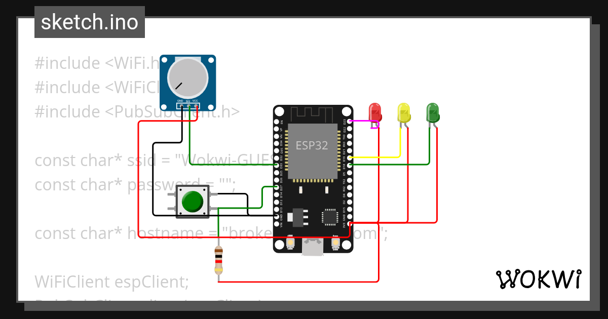 503CT Lab 3 Part 4 - Wokwi ESP32, STM32, Arduino Simulator