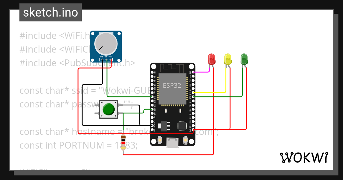 503SCT Lab 3 Part 4 - Wokwi ESP32, STM32, Arduino Simulator