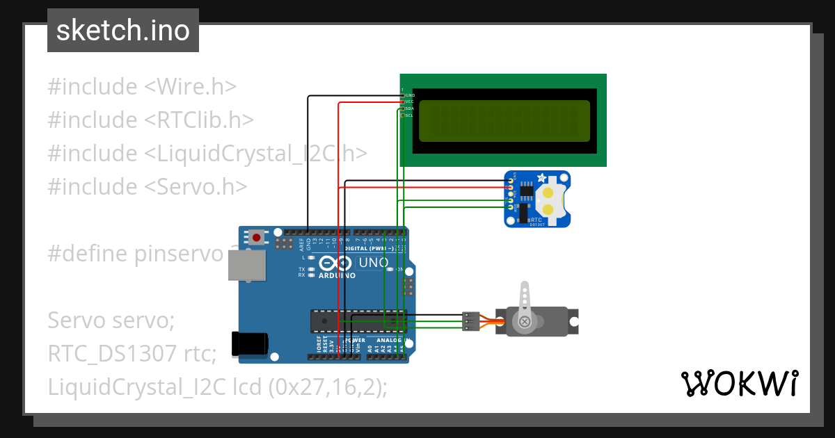Pakan Otomatis Wokwi Esp32 Stm32 Arduino Simulator
